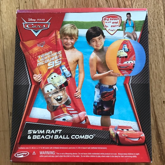 Disney | Toys | Disney Pixar Cars Swim Raft Beach Ball Combo | Poshmark